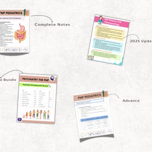 FNP Mega Bundle, FNP Disease and Pharmacology, Pediatric NP Clinical ...