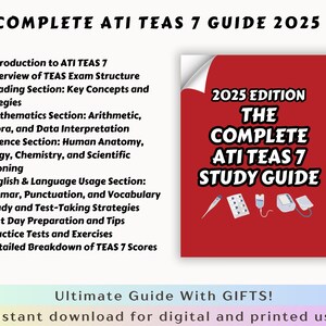 Complete ATI Teas 7 Study Guide 2025 Updated- ATI TEAS 7 Study Cheat ...
