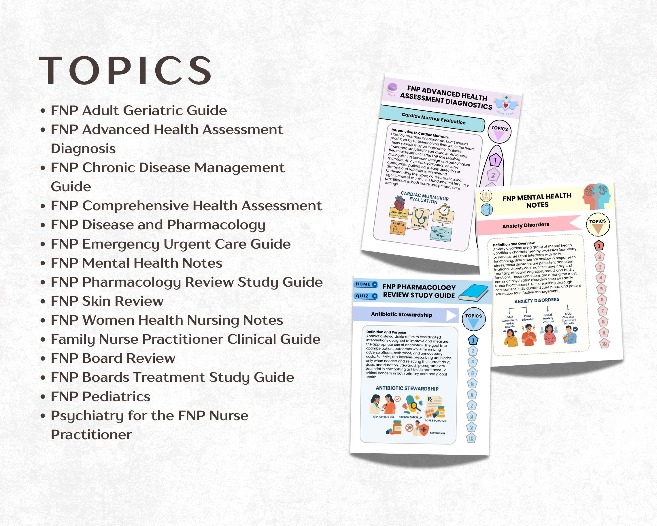 FNP Mega Bundle, FNP Disease and Pharmacology, Pediatric NP Clinical ...