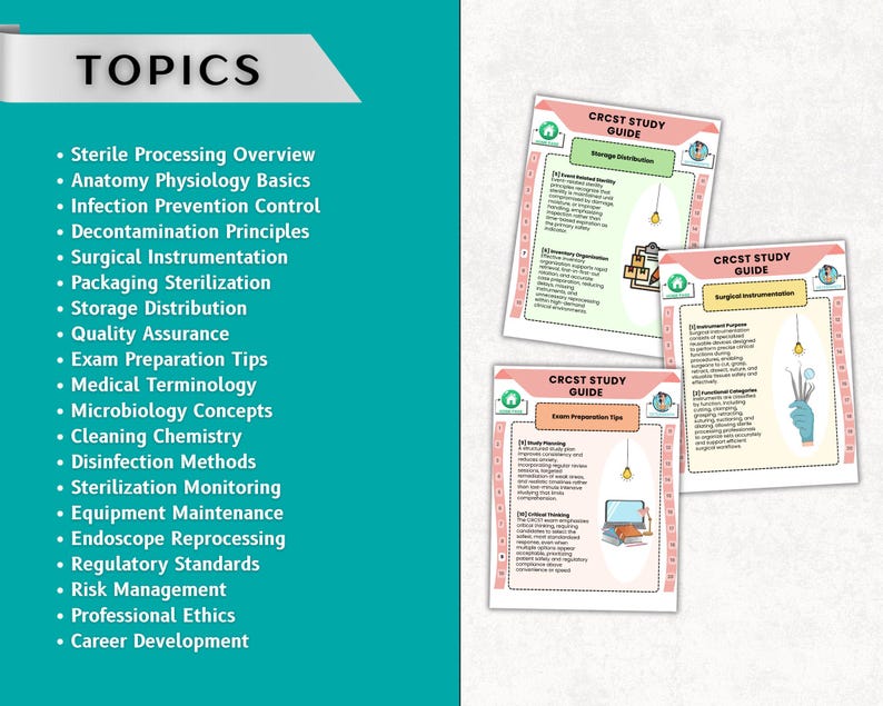 CRCST Study Guide 2026 – 9th Edition, Sterile Processing & SPD Study ...