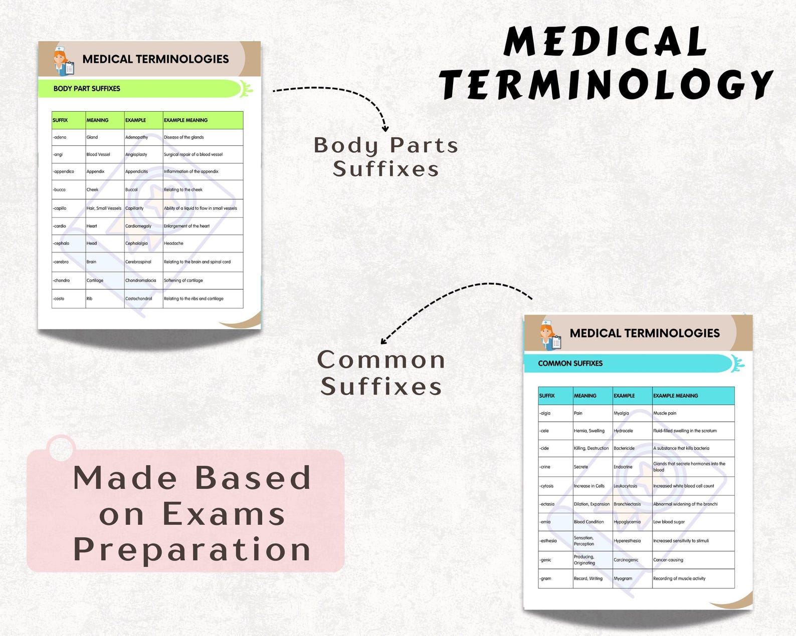 Medical Terminology Study Guide, Medical Terminology Prefixes, Nursing ...