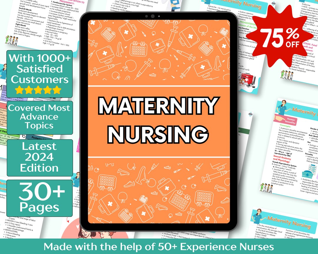 Ob Maternity Nursing Notes, Ob Maternity Bundle, Nursing Study Guide ...