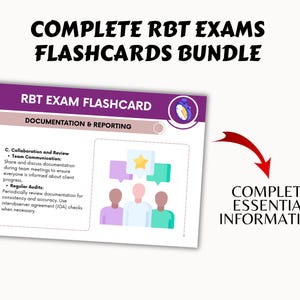 100+ RBT Exam Flashcards, Printable, Registered Behavior Technician ...