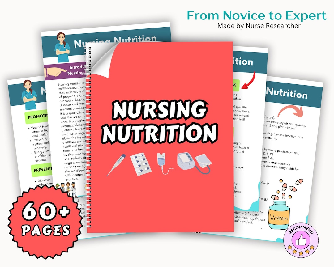 Ultimate Nursing Nutrition Notes Bundle 60+ PAGES, Nursing Student ...