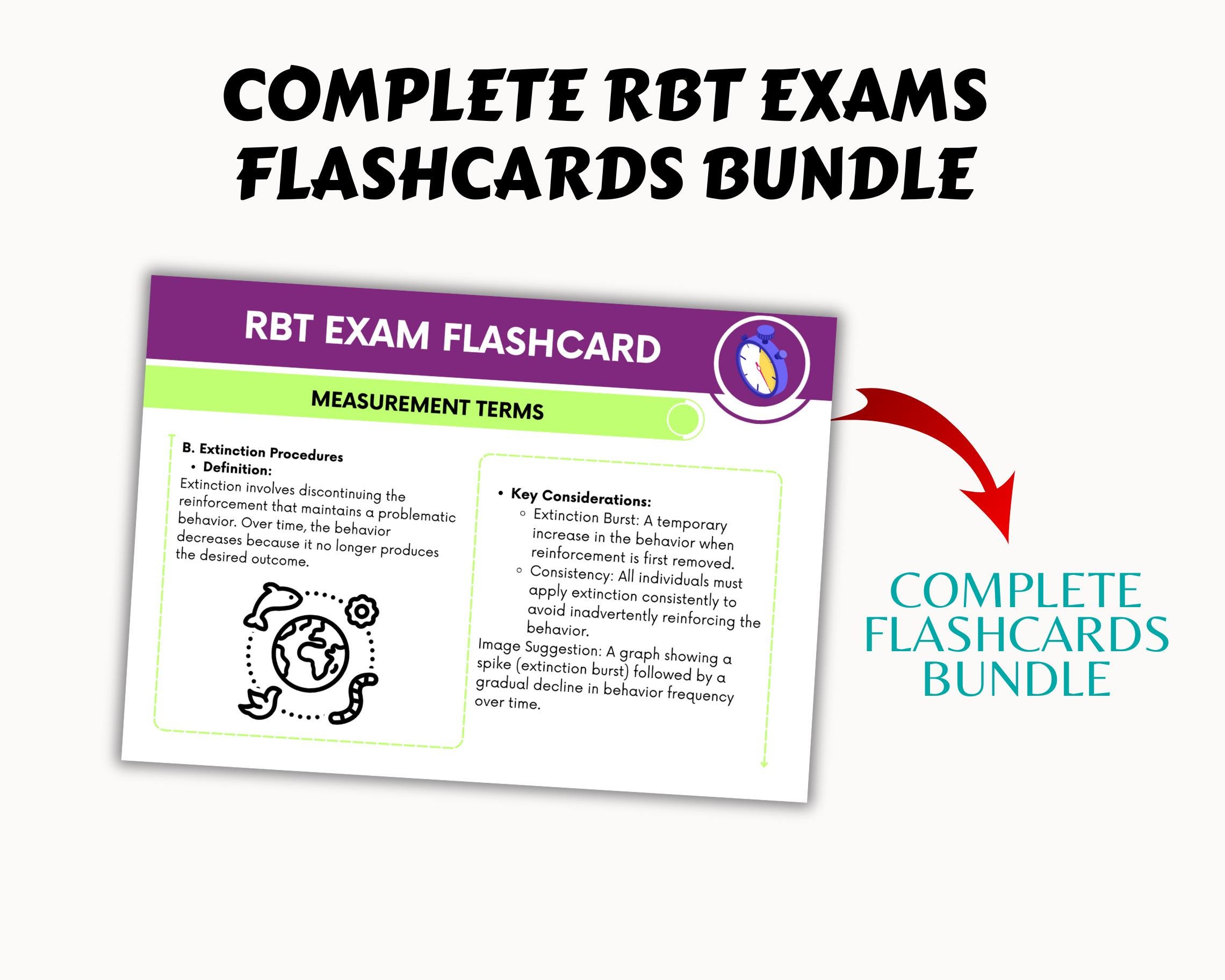 100+ RBT Exam Flashcards, Printable, Registered Behavior Technician ...