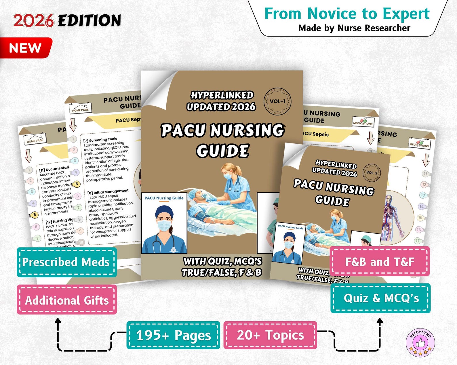 PACU Nursing Guide, Beginners & New Grad Nurse Charting Guide for ...