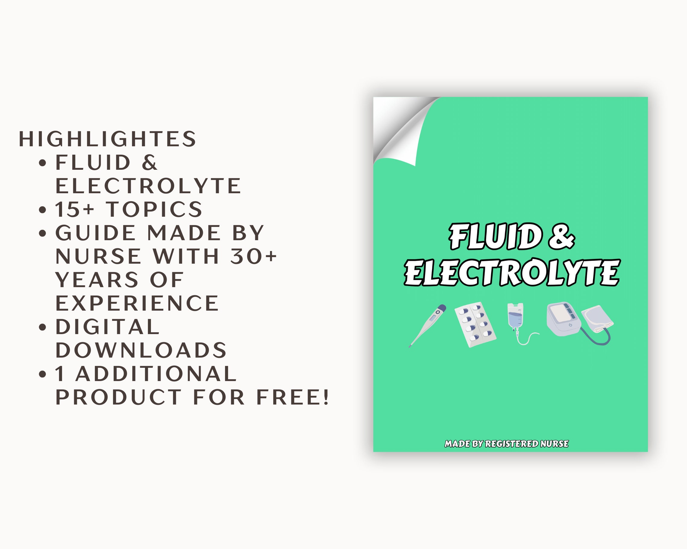 Electrolytes Imbalance Bundle | Nursing Notes Guide | Nursing School ...