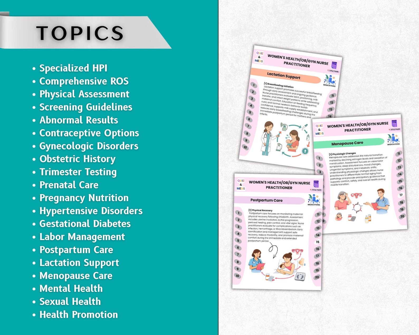 NP Women's Health OB Gyn Nurse Practitioner Quick Clinical Guide ...