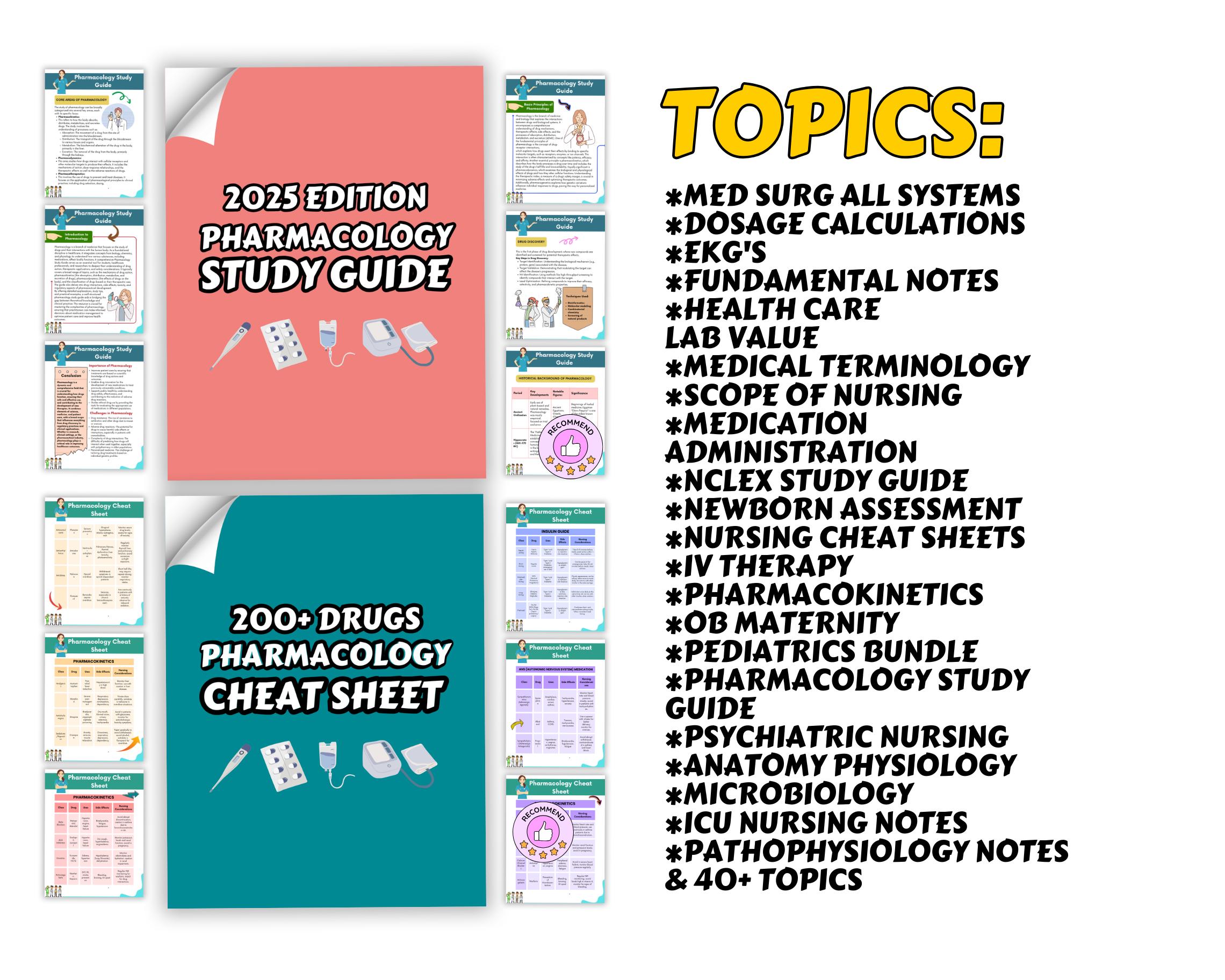 Nursing School Notes 3000+ Pages, Nursing Notes, Nursing Bundle ...