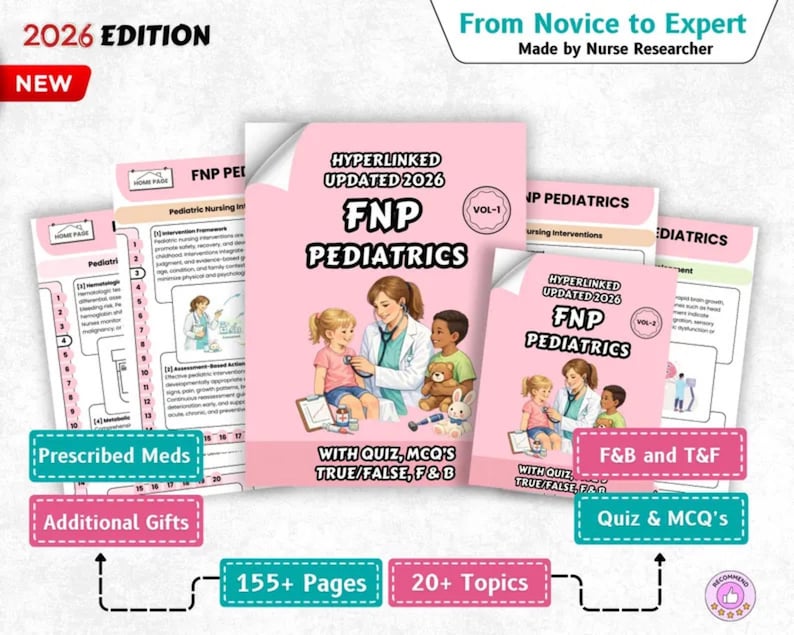 FNP Mega Bundle, FNP Disease and Pharmacology, Pediatric NP Clinical ...