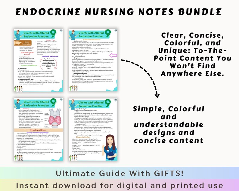 Endocrine System Nursing Study Guide, Endocrine Disorders, Endocrine ...