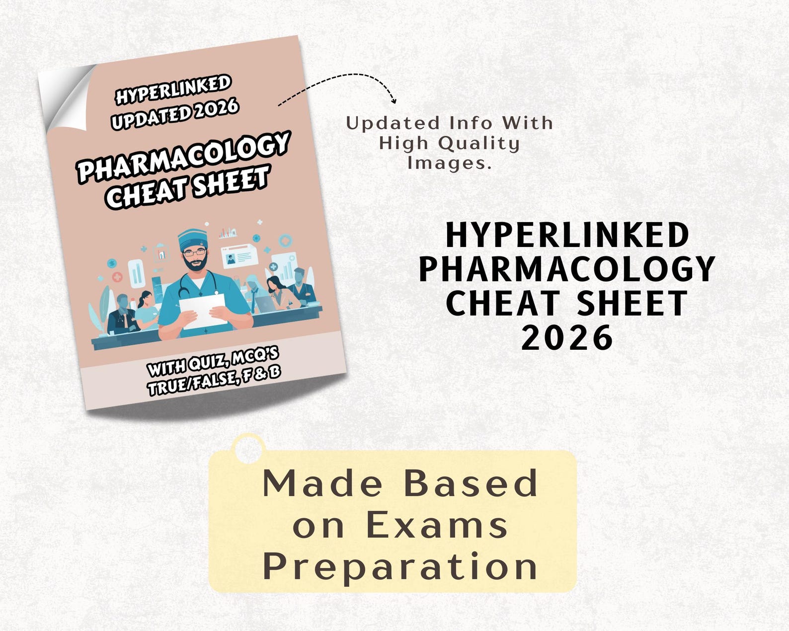 Pharmacology Cheat Sheet Bundle, Nursing Notes Study Guide | 200+ Drug ...