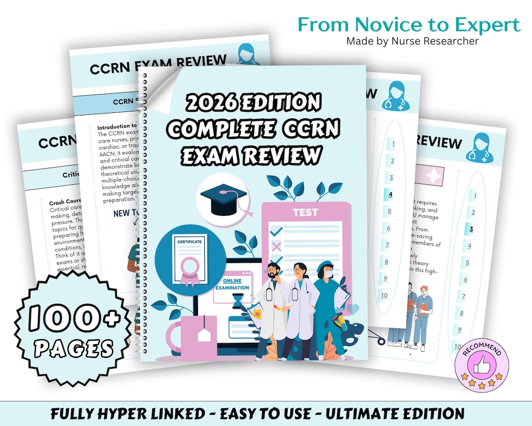HYPERLINKED CCRN Exam Review, Exam Study Guide, Cram Sheet, Printable ...