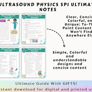 Ultrasound Physics SPI Study Notes, SPI Exam, Physics Question, Physics ...