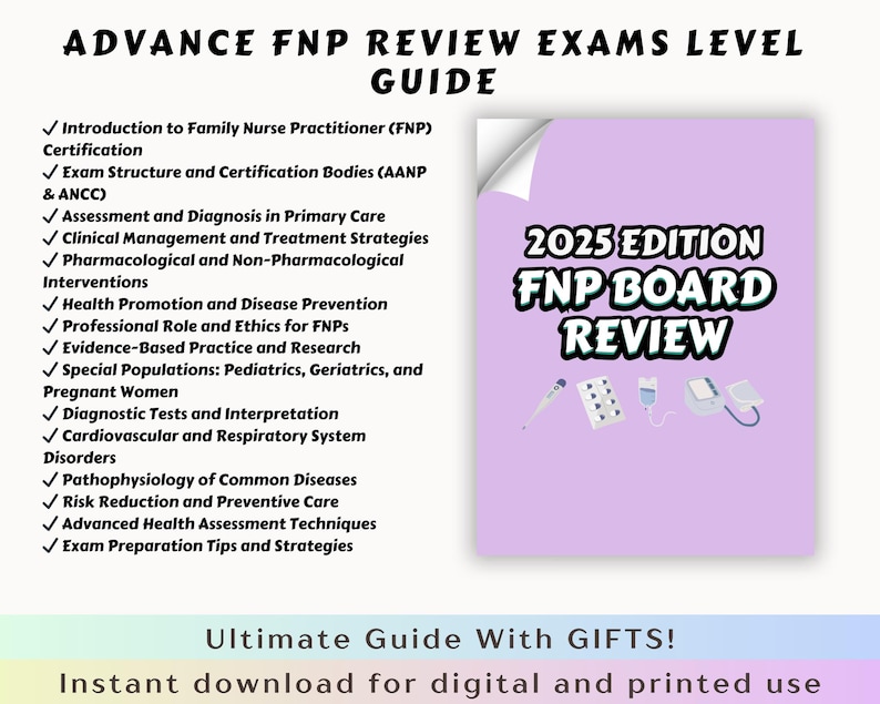 UPDATED for 2025! FNP Exam Review, Fnp Exam Review, FNP Board Review ...