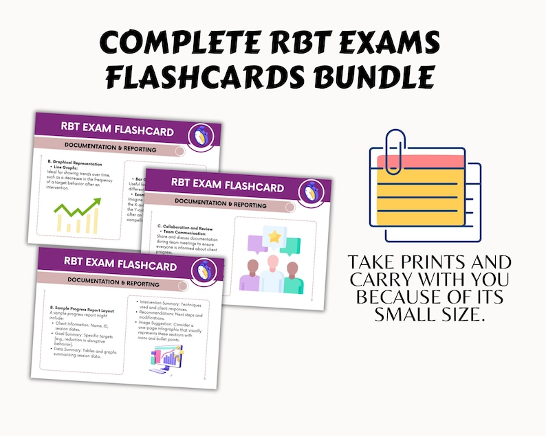 100+ RBT Exam Flashcards, Printable, Registered Behavior Technician ...