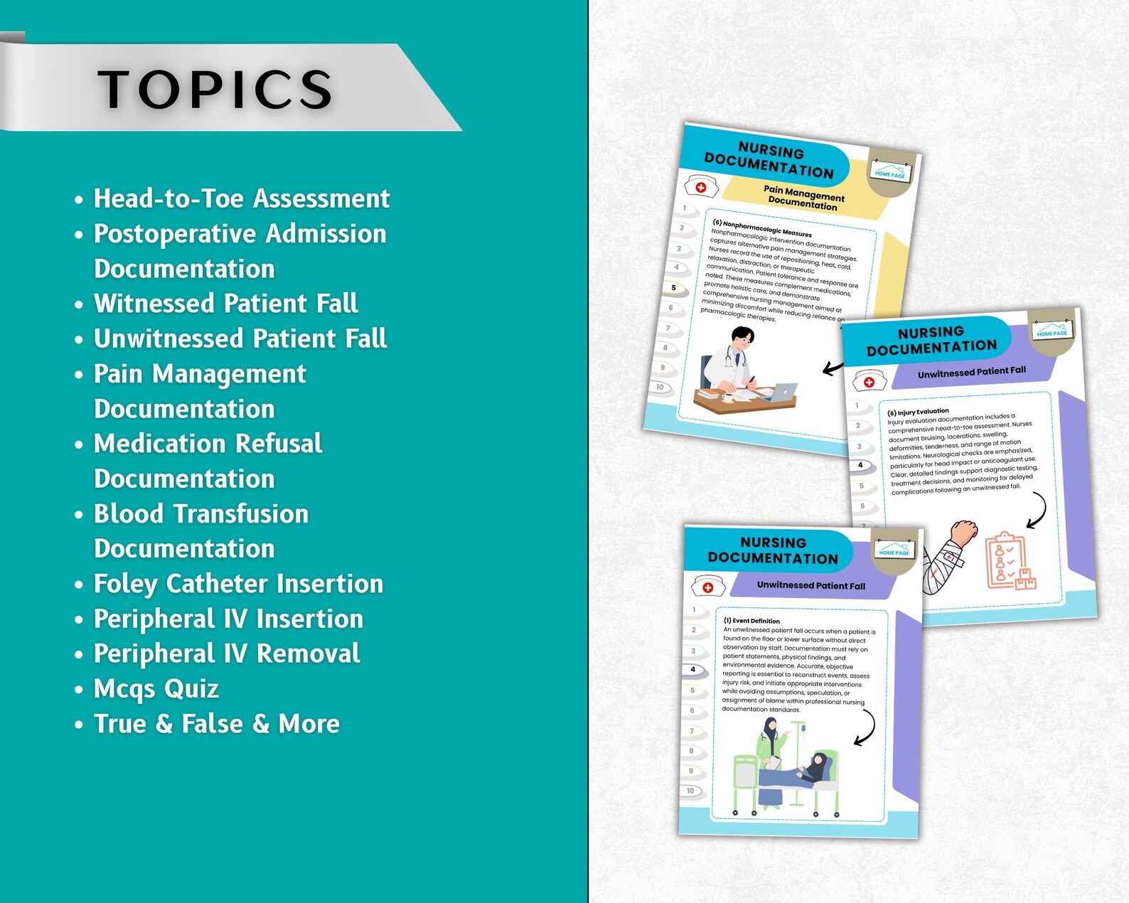 Nursing Documentation Template for Nursing Student Documentation Guide ...