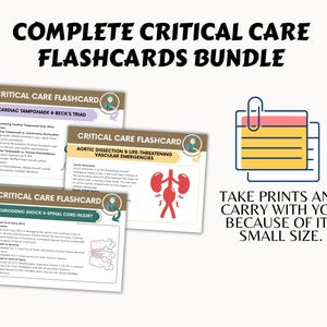 Critical Care Nursing Flashcards, ICU Study Guide, Med Surg, Nursing ...