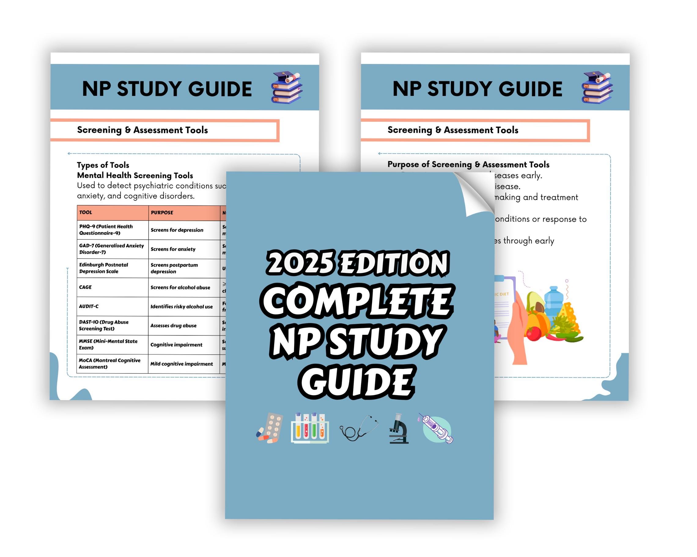 4 X NP Study Guide Bundle, Family Nurse Practitioner Clinical Pocket ...