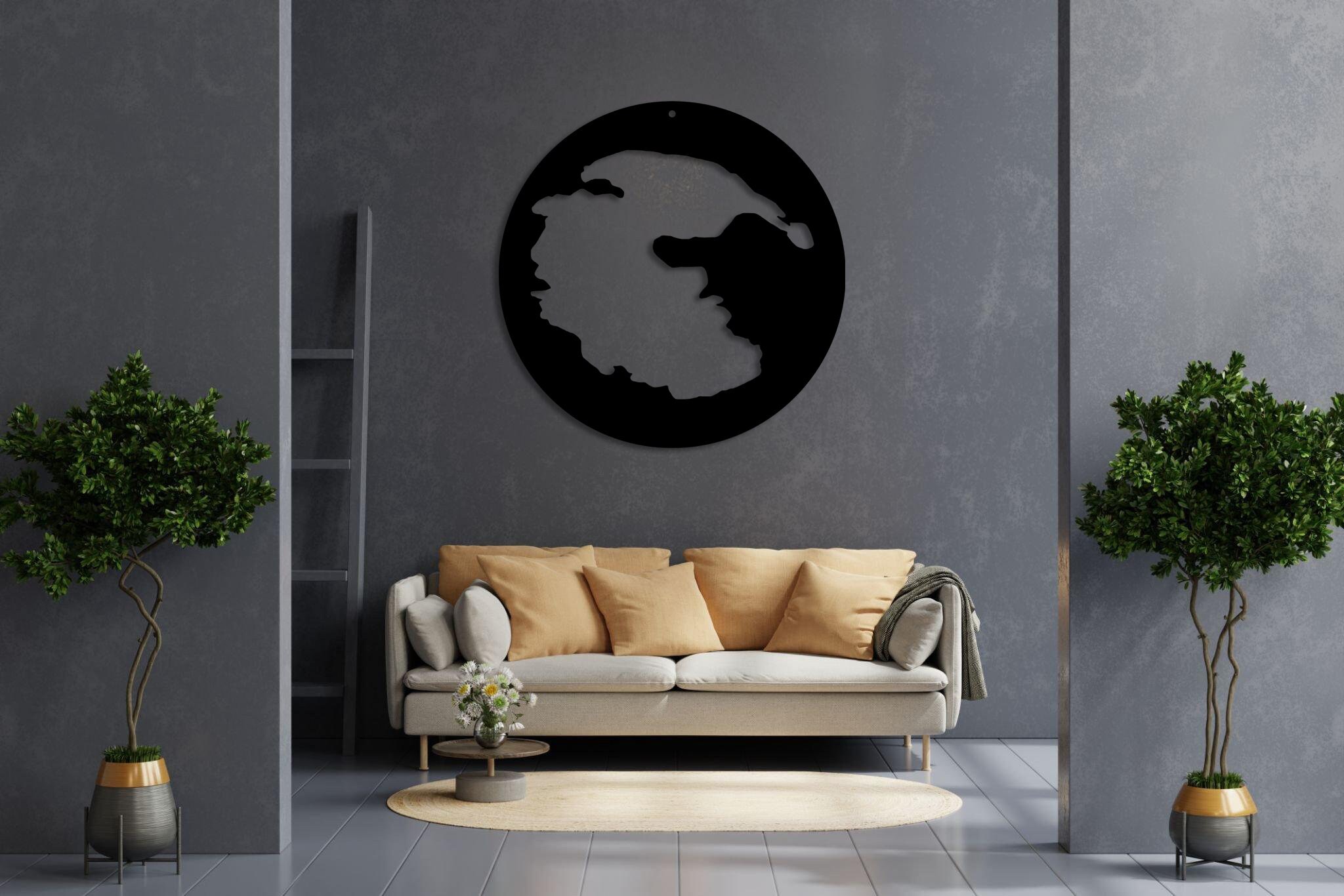 PANGEA Metal Wall Art, Pangea Continent, Wall Decor, Metal Decor ...