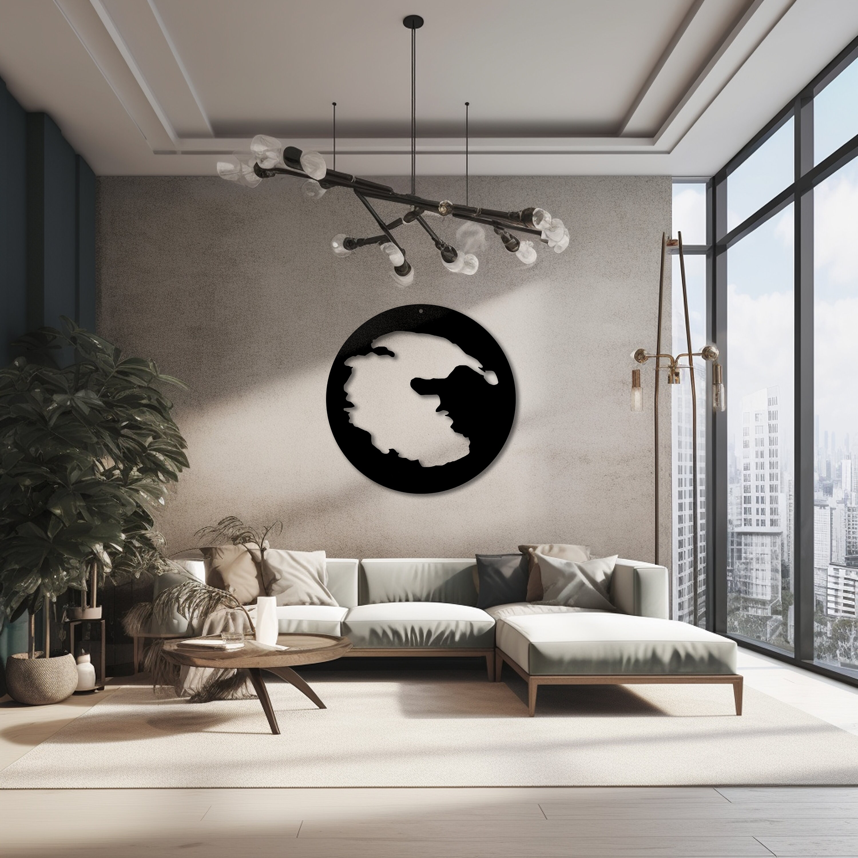 PANGEA Metal Wall Art, Pangea Continent, Wall Decor, Metal Decor ...