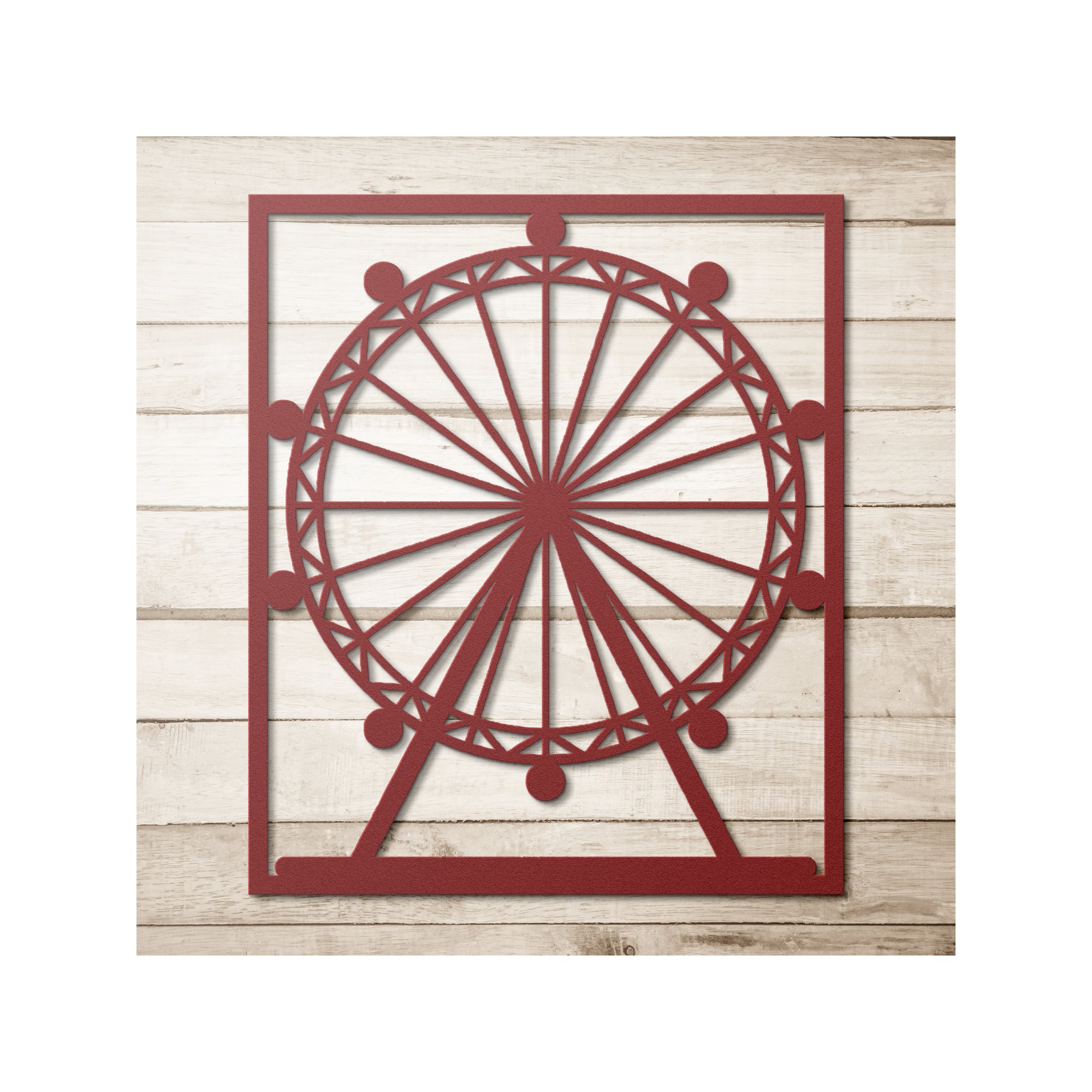 FERRIS WHEEL Metal Wall Art, Ferris Wheel, Wall Decor, Metal Decor ...
