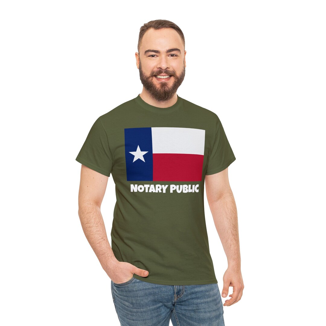 Texas State Flag Notary Public Flag Tee | Unisex Notary Public Shirt - Etsy