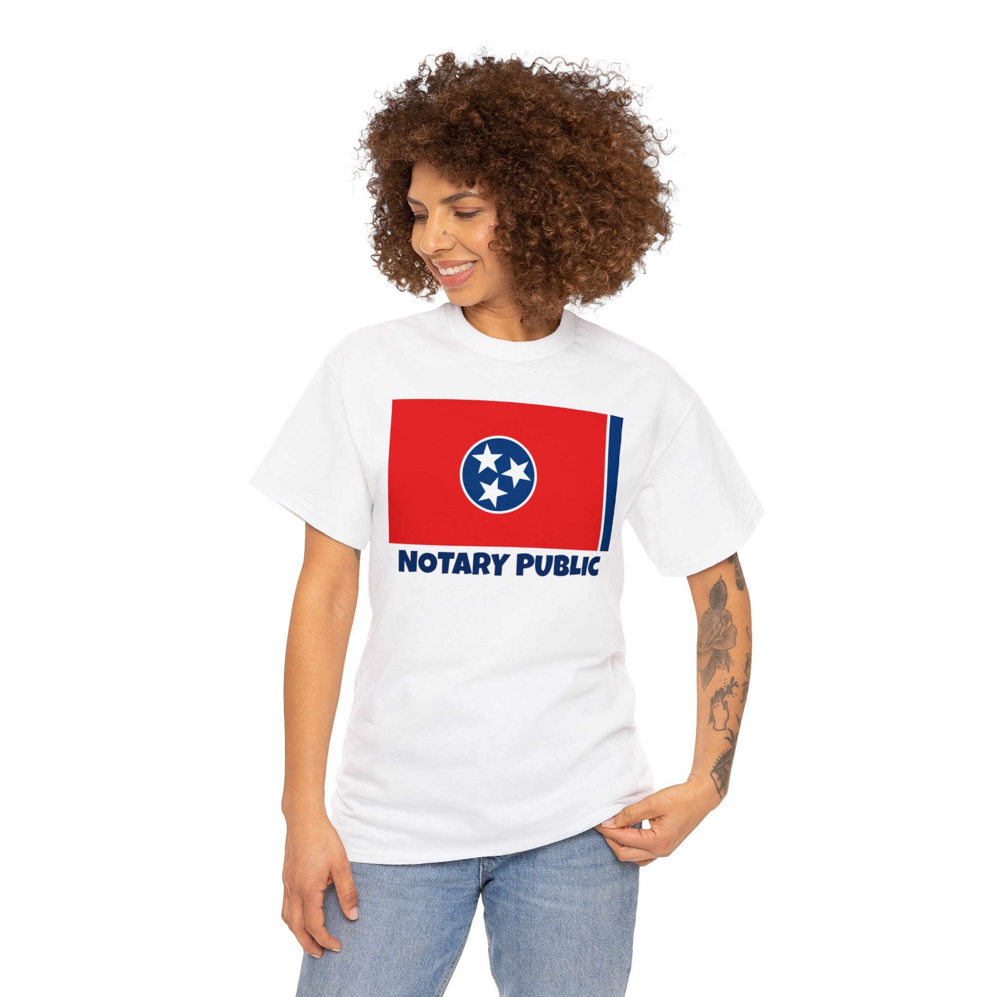Tennessee State Flag Notary T-shirt | Unisex Notary Public T-shirt - Etsy