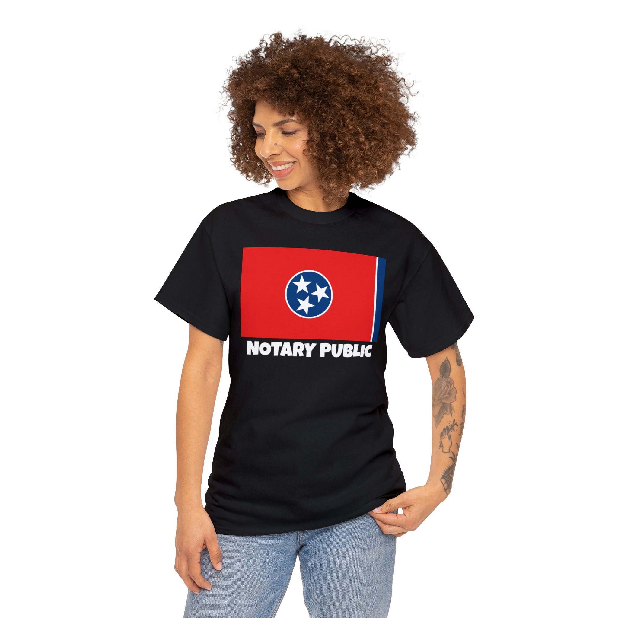 Tennessee State Flag Notary T-shirt | Unisex Notary Public T-shirt - Etsy