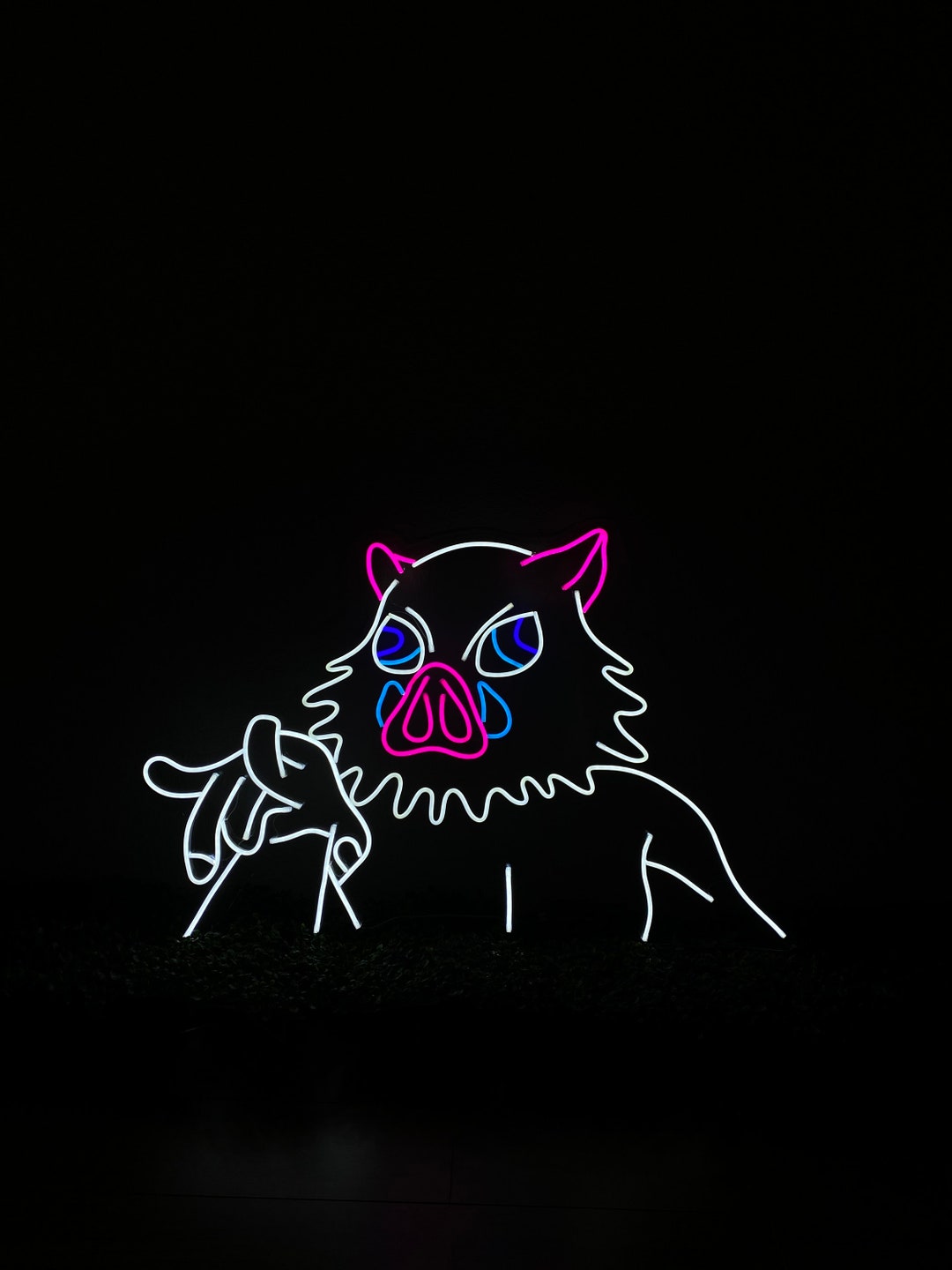 Inosuke Demon Slayer LED Neon Sign Anime Wall Decor - Etsy