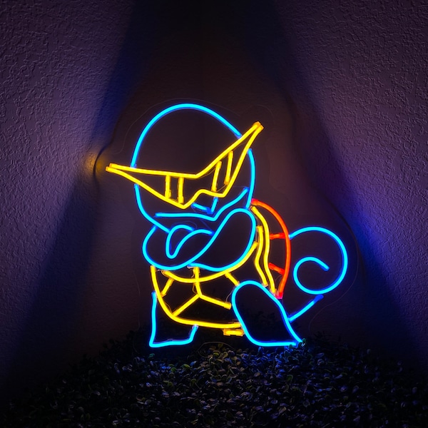Squirtle Neon Signs - Etsy