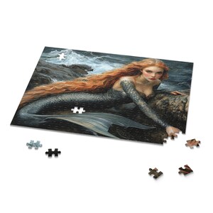 Mermaid Puzzle the Enchantress of the Waves - Siren of the Tempest ...