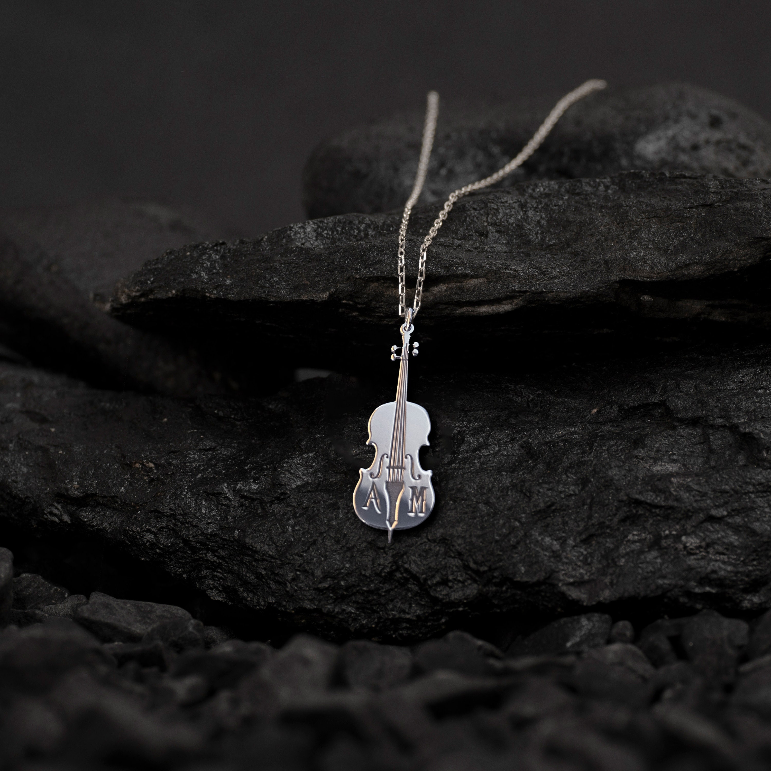 Custom Wednesday Cello Necklace Cello Name Necklace Addams Family Cello ...