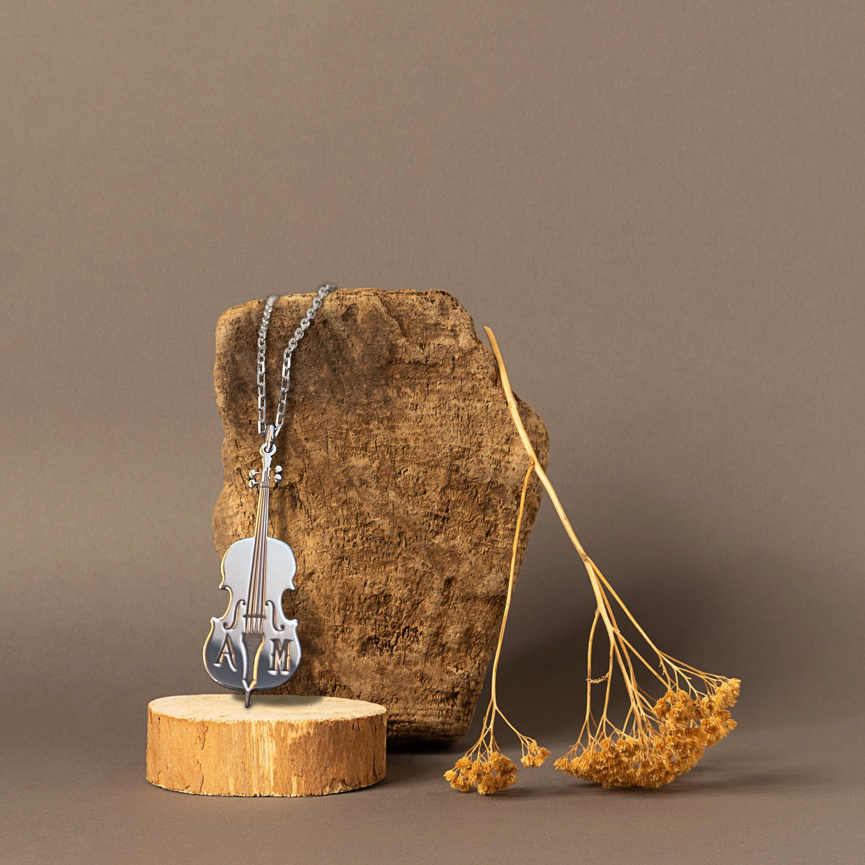 Custom Wednesday Cello Necklace Cello Name Necklace Addams Family Cello ...