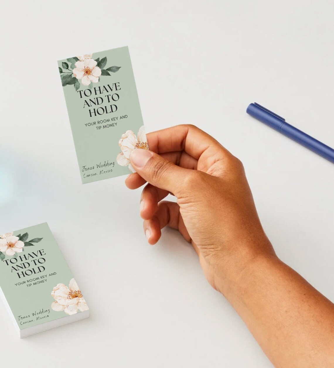 Key Card Holder, Destination Wedding, Group Photo Album, Canva, Green ...