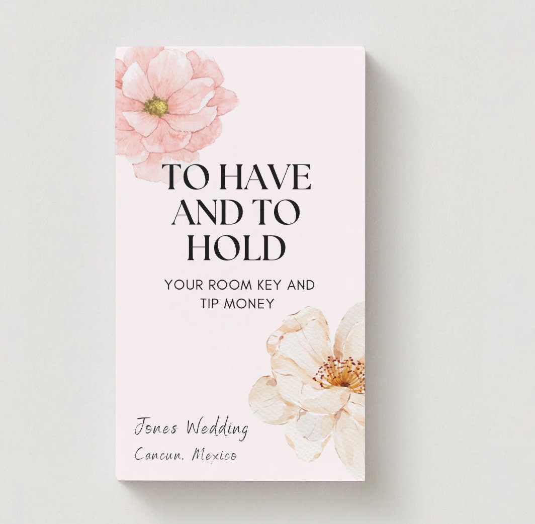 Wedding Hotel Room Key Card, to Have and to Hold, Destination Wedding ...