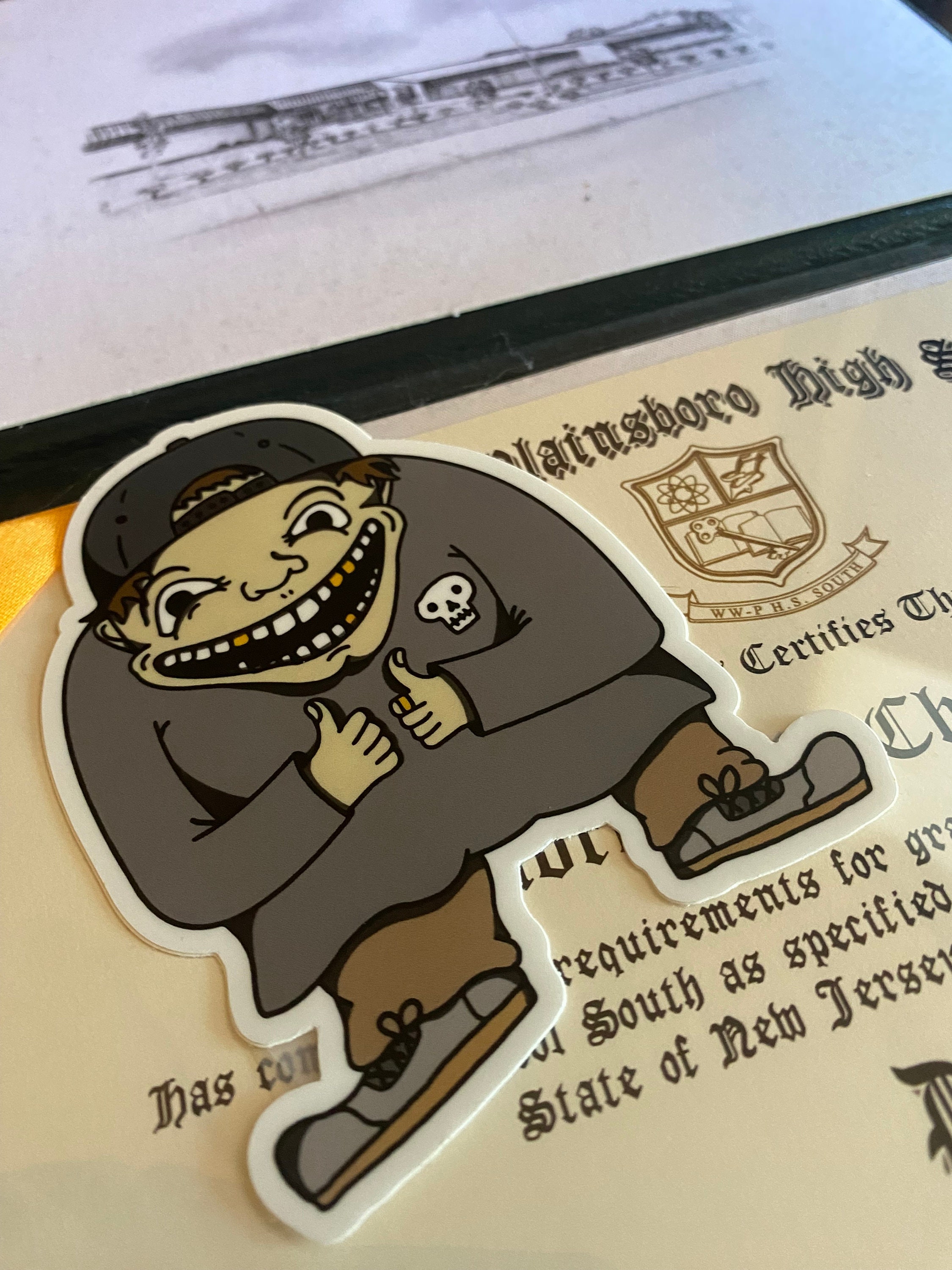 CREEPER - Creepy Guy Vinyl Sticker and Laptop Decal - Etsy