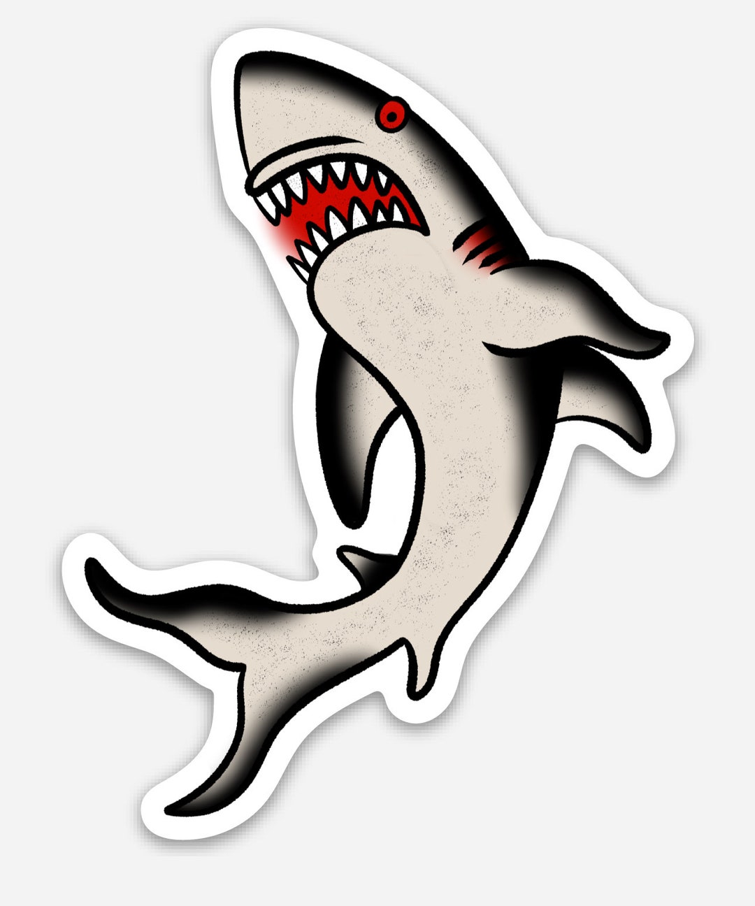 JAWS Vinyl Sticker - Etsy