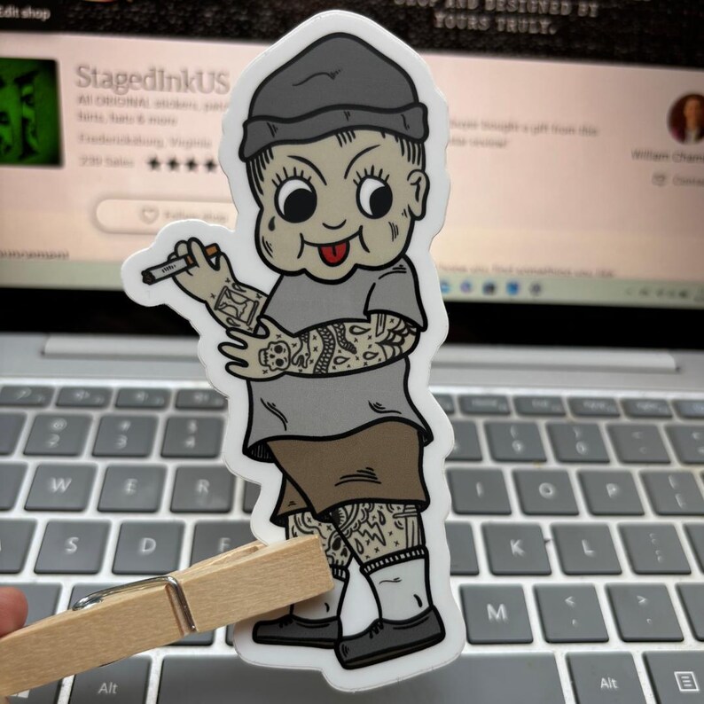 BABYFACE Vinyl Sticker - Etsy