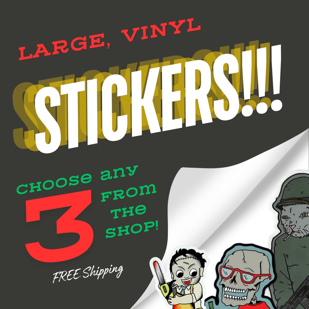 Vinyl Die Cut Sticker Pack of 3 - Etsy