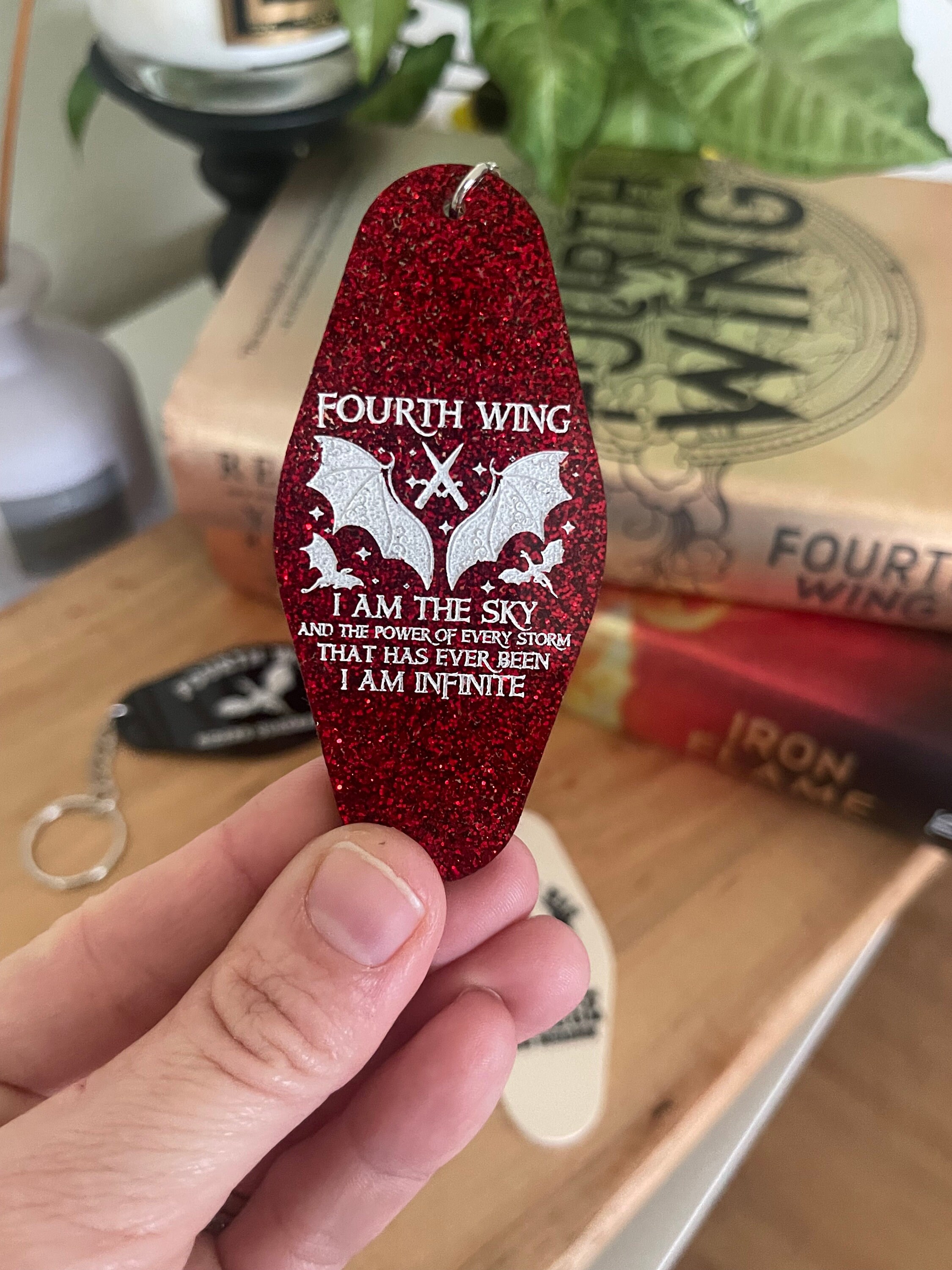 Fourth Wing Inspired Hotel Keychain, Booktok Keychain Gift, Fourth Wing ...