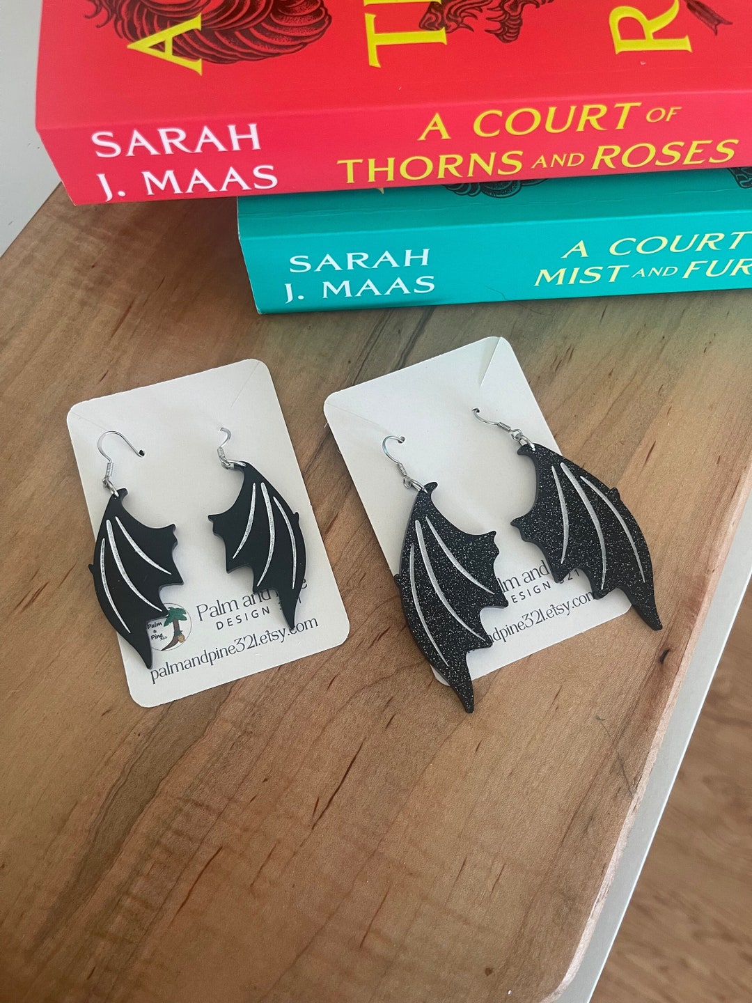 Black Acrylic Dragon and Bat Boy Earrings- Trendy Statement Earrings ...