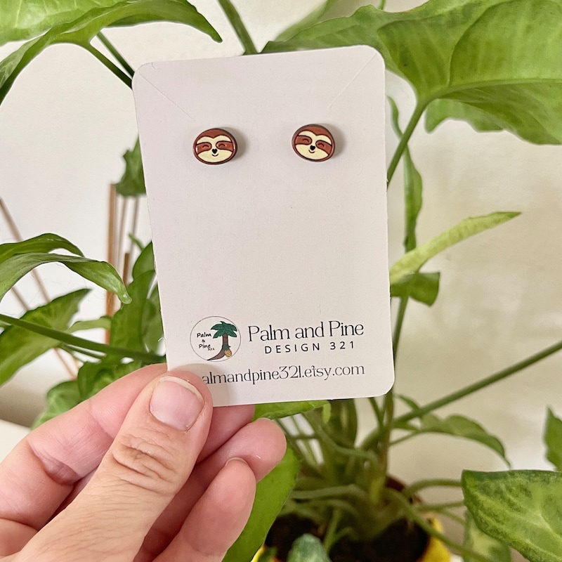 Sloth Earrings - Etsy