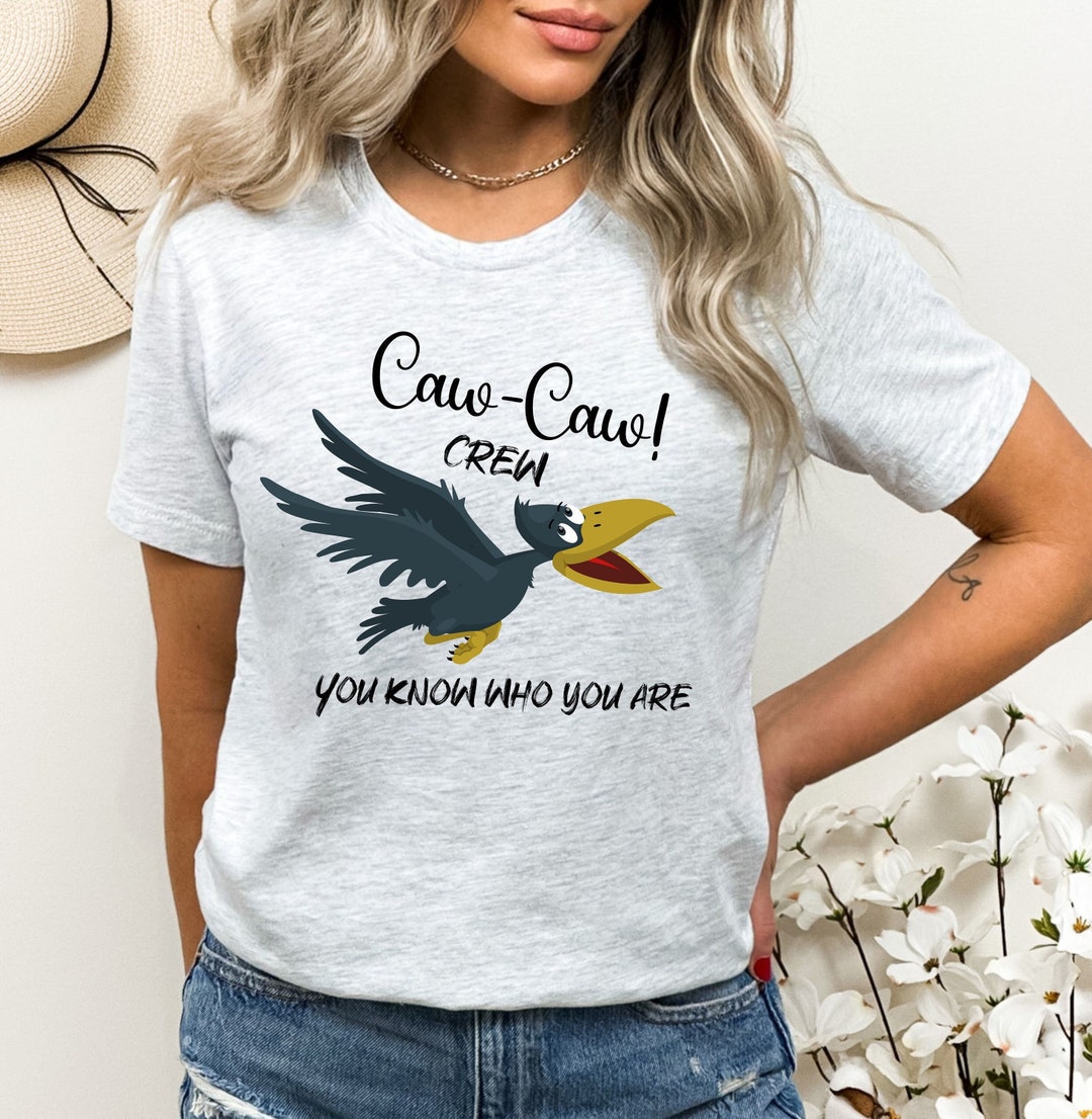 Caw-caw Crew T-shirt, Funny Caw Caw Tshirt, Shopping Shirts, Crow Raven, Grocery Shopping, Gift ...