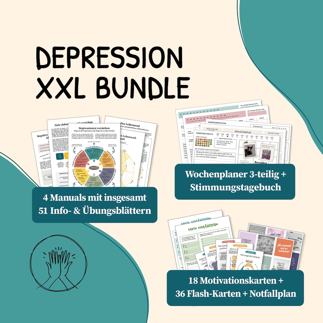 Bundle Depression, Depression, Coping, Wheel of Life, Resources, Goal ...