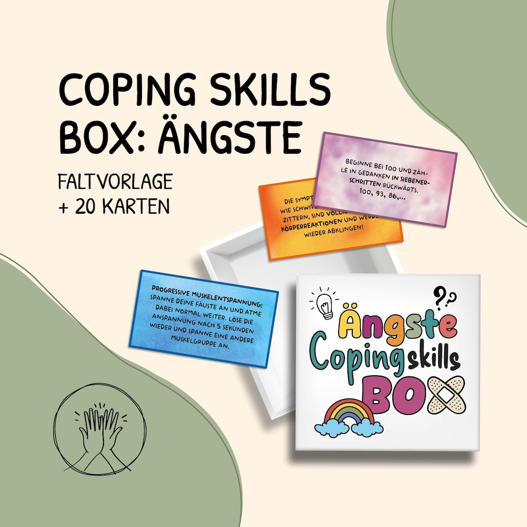 Coping Skills Box, Anxiety, Method, Social Work, Therapy, Emergency Kit ...