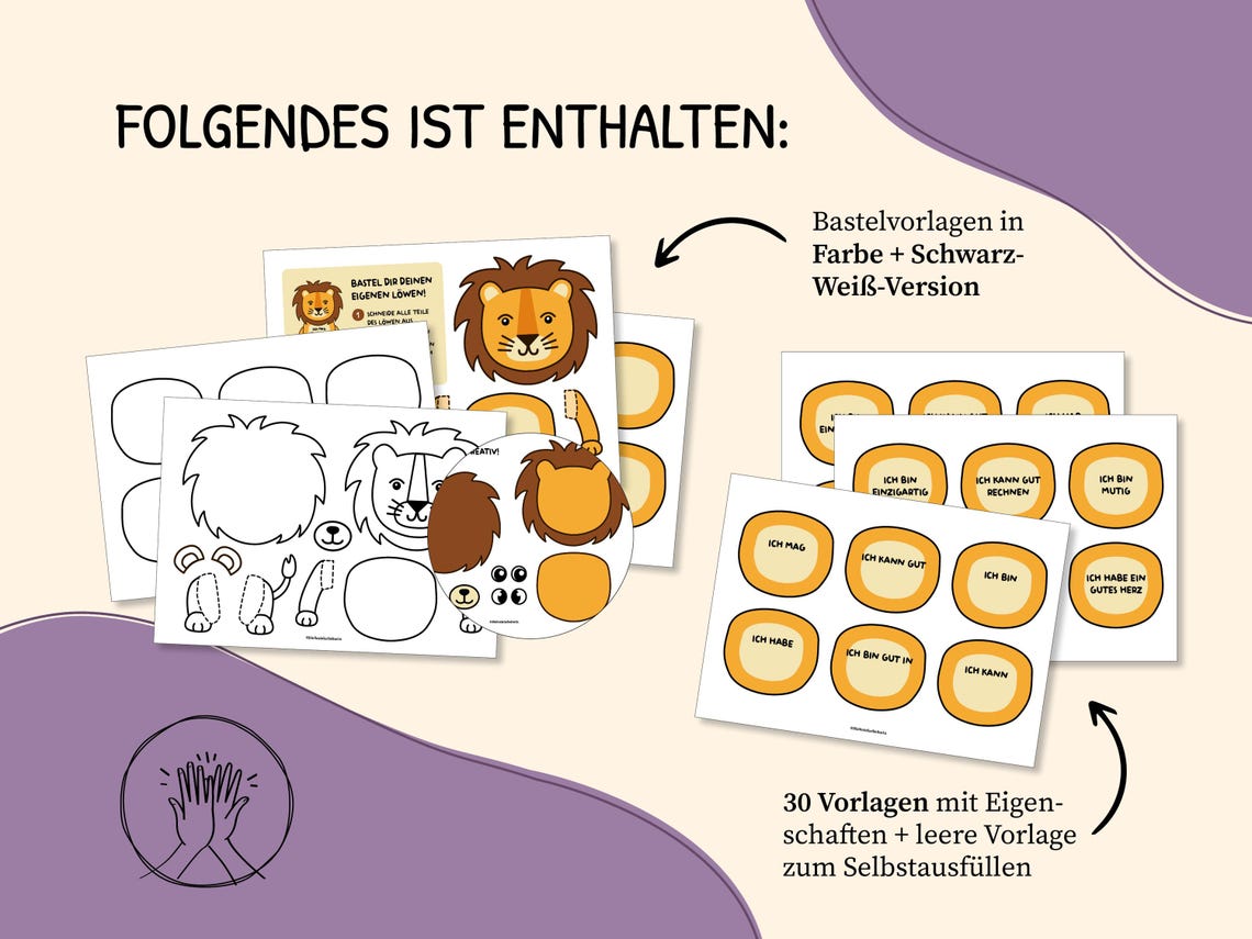 Strengthen Self-confidence, Resources, Craft Template for Children ...