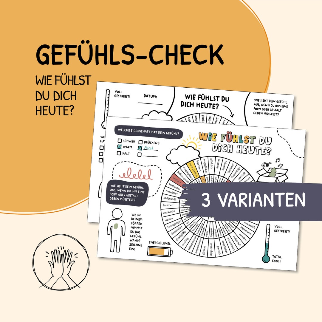 Body Scan Feelings Coloring Template Desk Pad Emotions Feelings Wheel ...