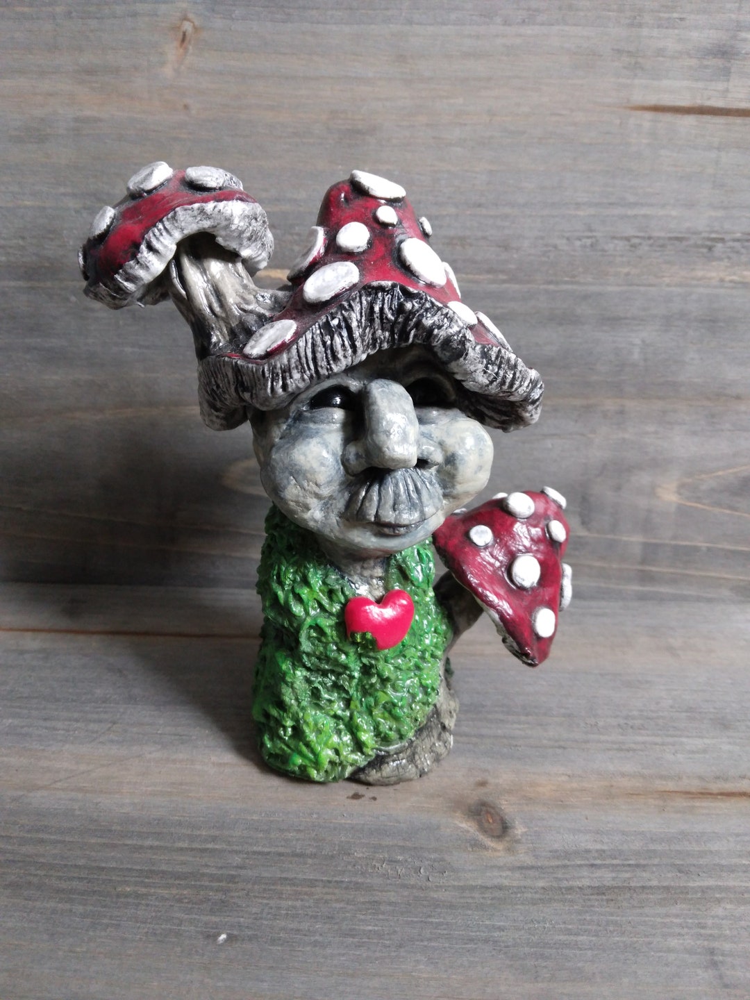 Goblin Core, Clay Sculpture, Fairy Tale, Mushroom Spirit, Plant Friend ...