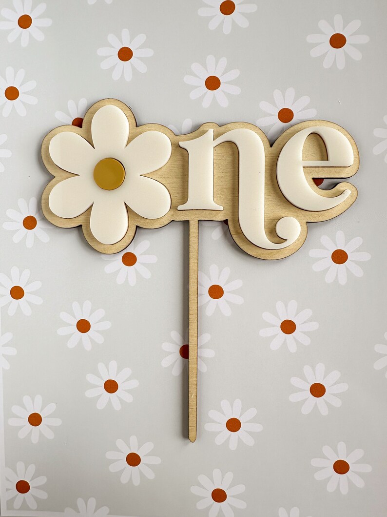 Daisy Cake Topper, First Birthday - Etsy